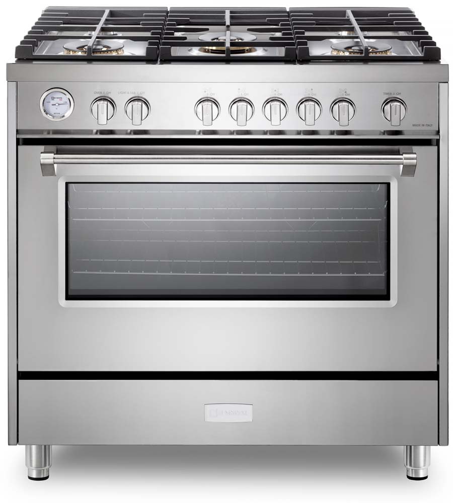 Verona VDFSGG36 36 inch Designer Series Freestanding Gas Range with 5 ...